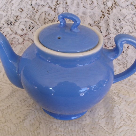 Vintage | Kitchen | Hall Teapot Blue 6 Cup | Poshmark